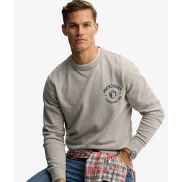 Superdry Herren Baumwolle Grafik Logo The Merchant Store Sweatshirt, Hellgrau - Gr&ouml;&szlig;e: XXL 1040607500850C6M005