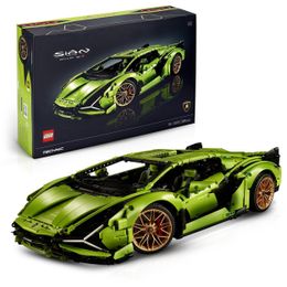 Konstruktionsspielsteine Lego "Lamborghini Sián FKP 37 (42115), Lego Technic", grün, Spielbausteine, Kinder, Kunststoff, Made in Europe