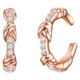 Glanzst&uuml;cke M&uuml;nchen Ohrklemme GLANZST&Uuml;CKE M&Uuml;NCHEN "GSM617", rosa (ros&eacute;gold, wei&szlig;), Ohrringe, Damen, 2,7,mit Zirkonia, Silber 925 (Sterlingsilber), aus Sterling Silber