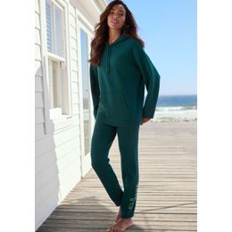 ELBSAND Damen Kapuzenpullover, petrol, Gr&ouml;&szlig;e 36/38