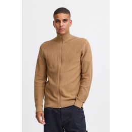 Strickjacke Blend "BHPullover", Herren, Gr. XL, otter, Web, 100% Baumwolle, unifarben, Basic, regular fit normal, ohne Ausschnitt, eng normaler Saum, Strickjacken Strickjacke, Stilvolle Strickjacke mit Reißverschluss