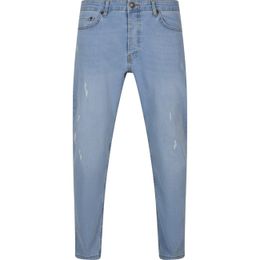 Bequeme Jeans 2Y STUDIOS "2Y Studios Herren 2Y Distressed Straight Fit Denim", Herren, Gr. 32, Normalgr&ouml;&szlig;en, blau, 98% Baumwolle, 2% Elasthan, unifarben, normal, Jeans