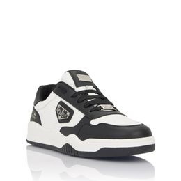 Sneaker Philipp Plein "Street", Herren, Gr. 36, Normalschaft, 0102, wei&szlig;, schwarz, Schuhe Sneaker