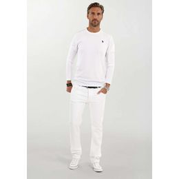 Comfort-fit-Jeans Alessandro Salvarini "A.Salvarini Designer Herren Jeans Hose Basic Jeanshose", Herren, Gr. W31 L32, L&auml;nge 32, as393, wei&szlig;, 98% Baumwolle, 2% Elasthan, klassisch, Jeans
