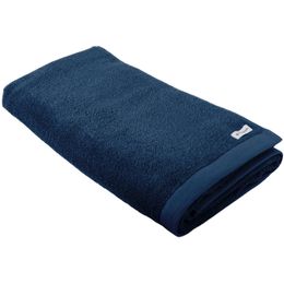 Badetuch Tom Tailor HOME "COLOR BATH", blau (schwarz navy), B:80cm L:200cm, Frottier, Frottier, Handtücher, Badetuch, 100% Baumwolle, 80x200 cm, uni, große Farbauswahl