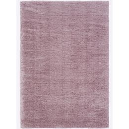 HEINE HOME Witt Hochflorteppich, mauve, Gr&ouml;&szlig;e 60x90 cm - rechteckig
