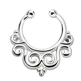 Adelia&acute;s Nasenpiercing ADELIA&acute;S "Piercing Nasenpiercing", Damen, Gr. 9, silber, Silber 925 (Sterlingsilber), Piercings, Klemmring aus 925 Silber