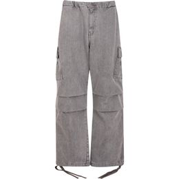 Bequeme Jeans 2Y STUDIOS "2Y Studios Alan Cargo Jeans", Herren, Gr. 28, Normalgr&ouml;&szlig;en, grau, 100% Baumwolle, unifarben, Jeans