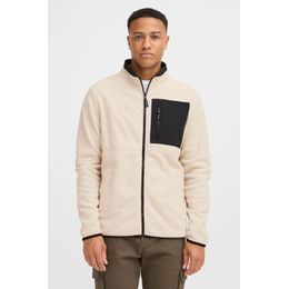 Cardigan Blend "BHFloritz", Herren, Gr. XXL, oatmeal, Fleece, 100% Polyester, unifarben, regular fit, B&uuml;ndchen, Strickjacken, Gem&uuml;tliche Fleecejacke mit abgesetzten Details