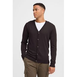 Strickjacke Blend "BHWebte", Herren, Gr. XL, schwarz, 78% Viskose, 22% Polyester, unifarben, Basic, regular fit normal, V-Ausschnitt, Strickjacken Strickjacke, Komfortabler Cardigan mit Kn&ouml;pfen.