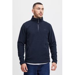 Cardigan Blend "BHFlint", Herren, Gr. L, blau (marineblaus), Fleece, 100% Polyester, unifarben, regular fit, gerader Abschluss, Strickjacken, Gemütliche Fleecejacke