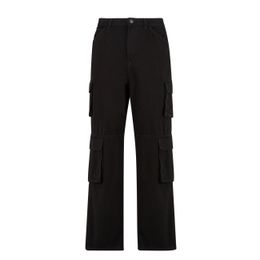 Bequeme Jeans 2Y STUDIOS "2Y Studios 2Y Aidan Cargo Baggy Jeans", Herren, Gr. 31, Normalgrößen, schwarz, 100% Baumwolle, unifarben, normal, Jeans