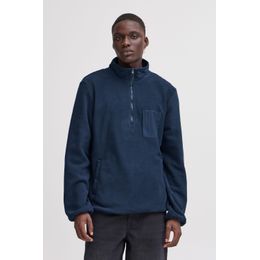Cardigan Blend "BHBROOKS Sweatshirt halfzipp", Herren, Gr. XL, blau (marineblaus), Web, 100% Polyester, unifarben, Basic, regular fit normal, ohne Ausschnitt, normaler Saum, Strickjacken, Gem&uuml;tlicher Fleecepullover mit Rei&szlig;verschluss und Taschen