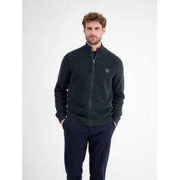 Strickjacke Lerros "Lerros Herren Strickjacke, grob gerippt", Damen, Gr. S, classic navy, 100% Baumwolle, Strickjacken Strickjacke