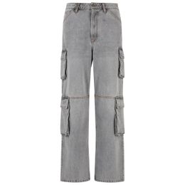 Bequeme Jeans 2Y STUDIOS "2Y Studios 2Y Aidan Cargo Baggy Jeans", Herren, Gr. 30, Normalgr&ouml;&szlig;en, grau, 100% Baumwolle, unifarben, normal, Jeans