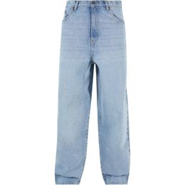 Bequeme Jeans Urban Classics "Urban Classics Herren Heavy Ounce Baggy Fit Jeans", Herren, Gr. 38, Normalgrößen, new light blau washed, 100% Baumwolle, unifarben, Jeans