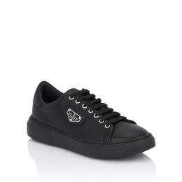 Sneaker Philipp Plein "Iconic Plein", Herren, Gr. 39, Normalschaft, 0202, schwarz, schwarz, Schuhe Sneaker