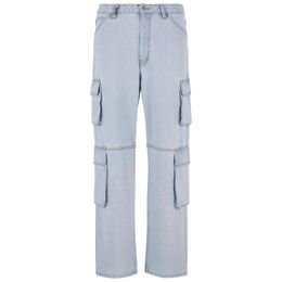 Bequeme Jeans 2Y STUDIOS "2Y Studios 2Y Aidan Cargo Baggy Jeans", Herren, Gr. 36, Normalgrößen, ice, 100% Baumwolle, unifarben, normal, Jeans