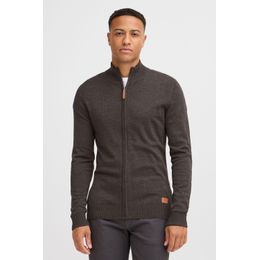 Strickjacke Blend "BHNorman", Herren, Gr. M, charcoal, Feinstrick, 50% Baumwolle, 50% Polyacryl, unifarben, regular fit, ohne Ausschnitt, eingesetzt Strickb&uuml;ndchen, Strickjacken Strickjacke, Bequeme Feinstrick-Jacke mit Stehkragen und elastischen B&uuml;ndchen