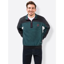 Marco Donati Herren Sweatshirt, blau-gr&uuml;n, Gr&ouml;&szlig;e 48/50