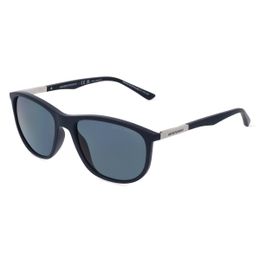 Emporio Armani EA 4201 | Herren-Sonnenbrille | Fassung: Vollrand, Quadratisch, Kunststoff, Blau Matt | Glasfarbe: Blau