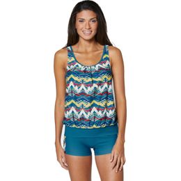 feel good Damen Oversized-Tankini-Top, topas-gemustert, Gr&ouml;&szlig;e 40C