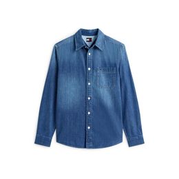 Tommy Jeans Button Up Shirt male Blue size XXL