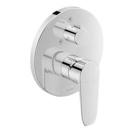 Duravit B.1 Wannenarmatur B14210012010 chrom, Unterputzarmatur, mit Umstellung, rund