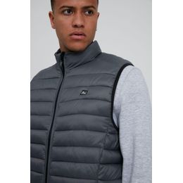 Steppweste Blend "BHRomsey", Herren, Gr. L, iron gate, 100% Nylon, unifarben, regular fit normal, Westen Steppweste, Steppweste mit Stehkragen