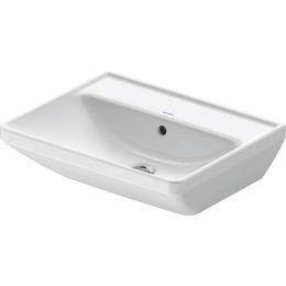 Duravit D-Neo Waschtisch 2366550060 55 x 44 cm, ohne Hahnloch, &Uuml;berlauf, Hahnlochbank, wei&szlig;