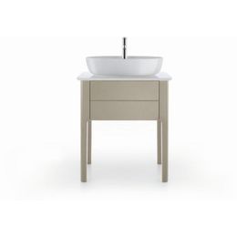 Duravit Luv Waschtisch-Konsole LU946501717 68,8x47,5cm, Wei&szlig; Struktur, aus Quarzstein, mit 1 Ausschnitt