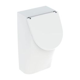 Geberit Renova Plan Urinal 235120600 wei&szlig; KeraTect, mit Deckel, Zulauf/Abgang hinten