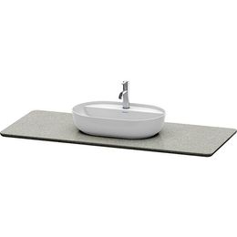Duravit Luv Waschtisch-Konsole LU946603333 138,8x59,5cm, Grau Struktur, aus Quarzstein, mit 1 Ausschnitt