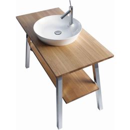 Duravit Cape Cod Aufsatz-Waschbecken 2328480000 Ø 48cm, mit Hahnloch, Armatureninsel, ohne Überlauf, Weiß