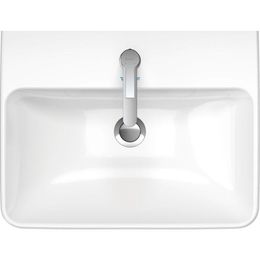 Duravit ME by Starck Waschtisch 23356000001 60 x 46 cm, weiss, wondergliss, 1 Hahnloch