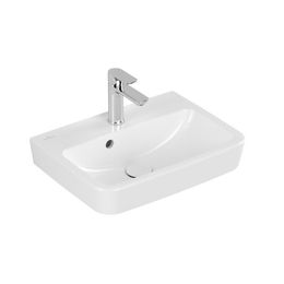 Villeroy & Boch Villeroy und Boch O.novo Handwaschbecken 43445001 50x37cm, eckig, mit Hahnloch, mit &Uuml;berlauf, wei&szlig;