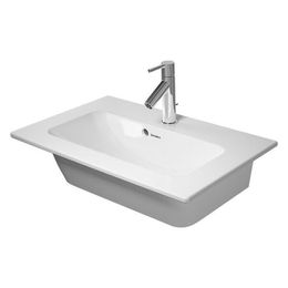 Duravit ME by Starck Compact Waschtisch 2342630000 weiss, 63x40cm, mit Hahnloch, mit Überlauf