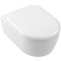 Villeroy & Boch Villeroy und Boch Skyla WC-Set Combi-Pack 5656CLR1 370x530x315mm, wandh&auml;ngend, mit TwistFlush, Wei&szlig; Alpin CeramicPlus