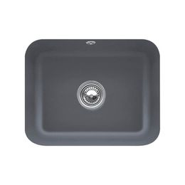 Villeroy & Boch Villeroy und Boch Unterbausp&uuml;le 670602i4 mit Ablaufgarnitur, Exzenterbet&auml;tigung, Befestigungssatz, Graphit