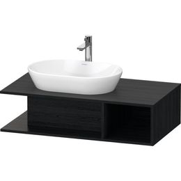 Duravit D-Neo Waschtisch-Unterschrank DE492901616 100 x 55 cm, Eiche Schwarz, wandh&auml;ngend, 1 Fach, 1 Konsolenplatte
