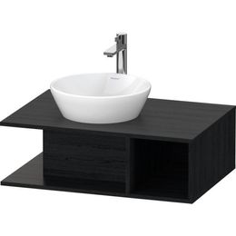 Duravit D-Neo Waschtisch-Unterschrank DE492801616 80 x 55 cm, Eiche Schwarz, wandh&auml;ngend, 1 Fach, 1 Konsolenplatte