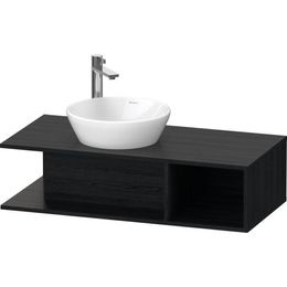 Duravit D-Neo Waschtisch-Unterschrank DE491901616 100 x 48 cm, Eiche Schwarz, wandh&auml;ngend, 1 Fach, 1 Konsolenplatte