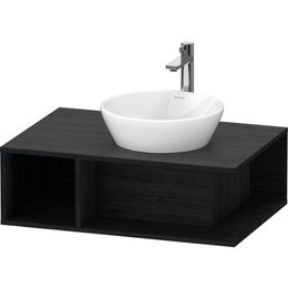 Duravit D-Neo Waschtisch-Unterschrank DE495801616 80 x 55 cm, Eiche Schwarz, 1 Fach, 1 Konsolenplatte, wandhängend