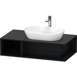 Duravit D-Neo Waschtisch-Unterschrank DE495901616 100 x 55 cm, Eiche Schwarz, 1 Fach, 1 Konsolenplatte, wandh&auml;ngend