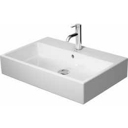 Duravit Vero Air M&ouml;bel-Waschtisch geschliffen 2350700027 70 x 47 cm, wei&szlig;, mit Hahnloch, mit &Uuml;berlauf, mit Hahnlochbank