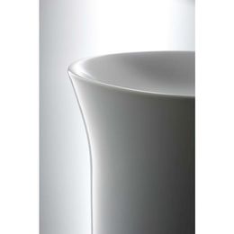 Duravit White Tulip Waschtisch 2702500070 mit Öffnung für Wandanbindung, freistehend, Ø 500mm, ohne Hahnloch, weiß