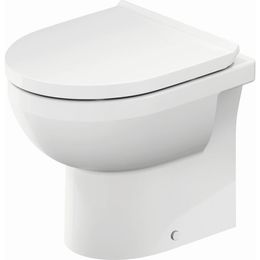 Duravit No. 1 Stand-Tiefsp&uuml;l-WC 2184092000 37x48cm, 4,5 l, Abgang waagerecht, Rimless, wei&szlig; Hygiene Glaze