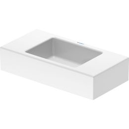 Duravit Vero Air M&ouml;bel-Waschtisch 0724500000 50 x 25 cm, ohne &Uuml;berlauf, mit Hahnlochbank, ohne Hahnloch, wei&szlig;