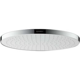 Duravit Kopfbrause UV0662017010 d= 230mm, Anschlussgewinde G 1/2, chrom/wei&szlig;