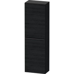 Duravit D-Neo Halbhochschrank DE011801616 40x24x132cm, 1 T&uuml;re, 4 Glasfachb&ouml;den, Eiche Schwarz